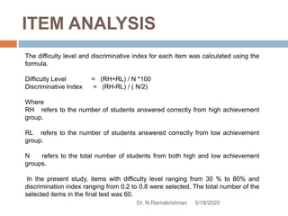 Item analysis | PPT