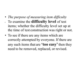 Item analysis | PPTX