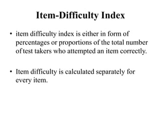 Item analysis | PPTX