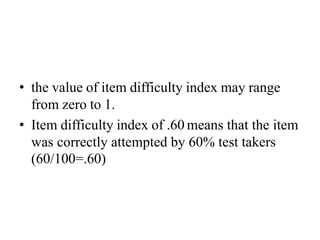 Item analysis | PPTX