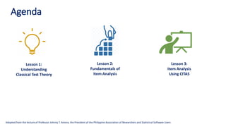 ITEM Analysis BNHS | PDF