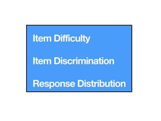 Item Analysis, Difficulty Index, Discrimination Index,ExamAnalysis | PDF
