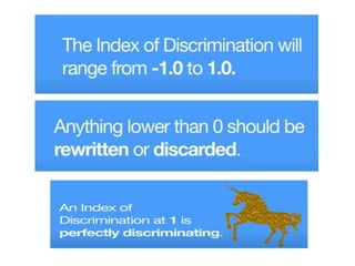 Item Analysis, Difficulty Index, Discrimination Index,ExamAnalysis | PDF