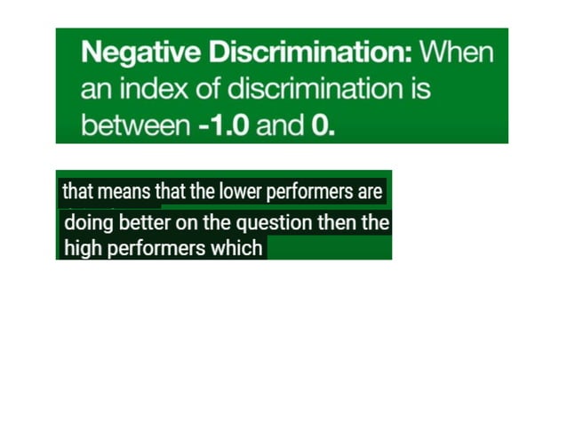 Item Analysis, Difficulty Index, Discrimination Index,ExamAnalysis | PDF