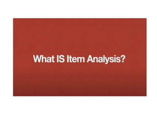 Item Analysis, Difficulty Index, Discrimination Index,ExamAnalysis | PDF