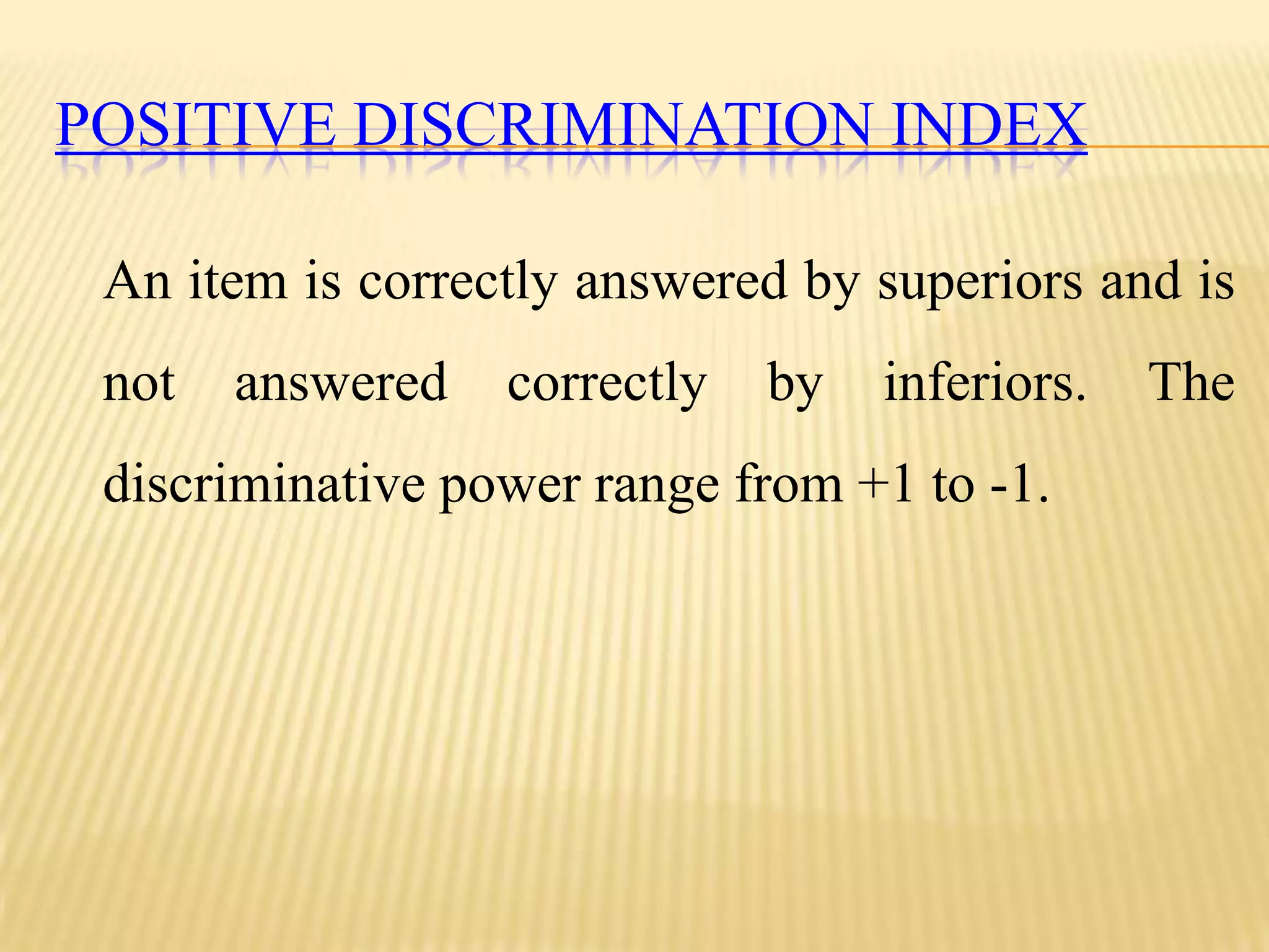Item analysis | PPTX