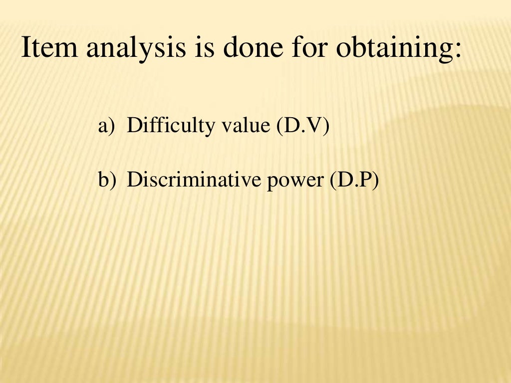 item-analysis