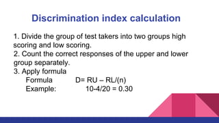 Item analysis in education | PPTX