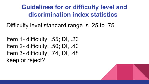 Item analysis in education | PPTX