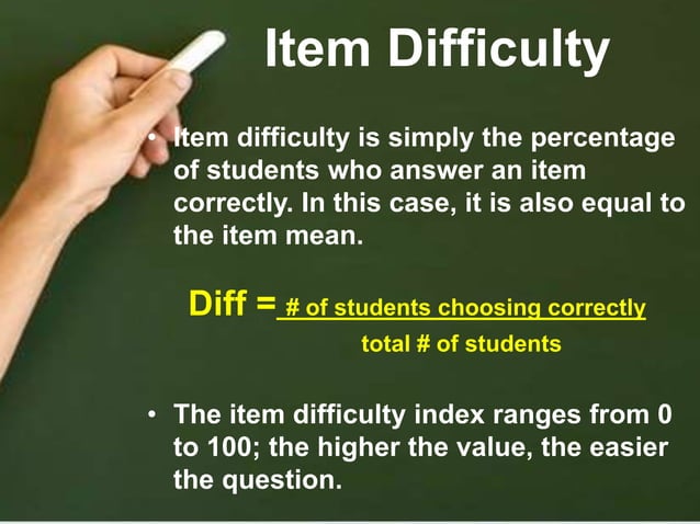 Item analysis | PPTX | Standardized Testing | Educational Assessment