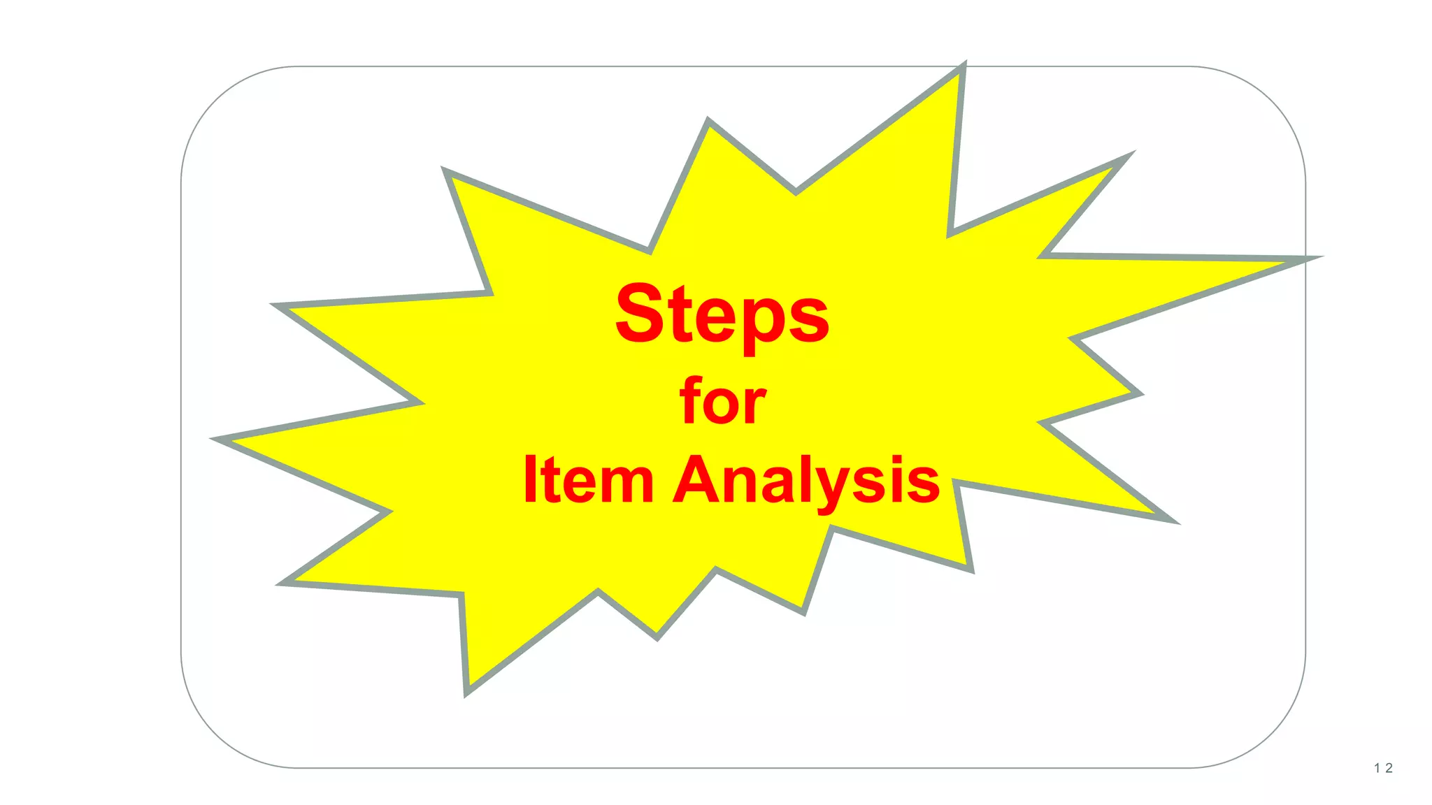 Item Analysis | PPTX