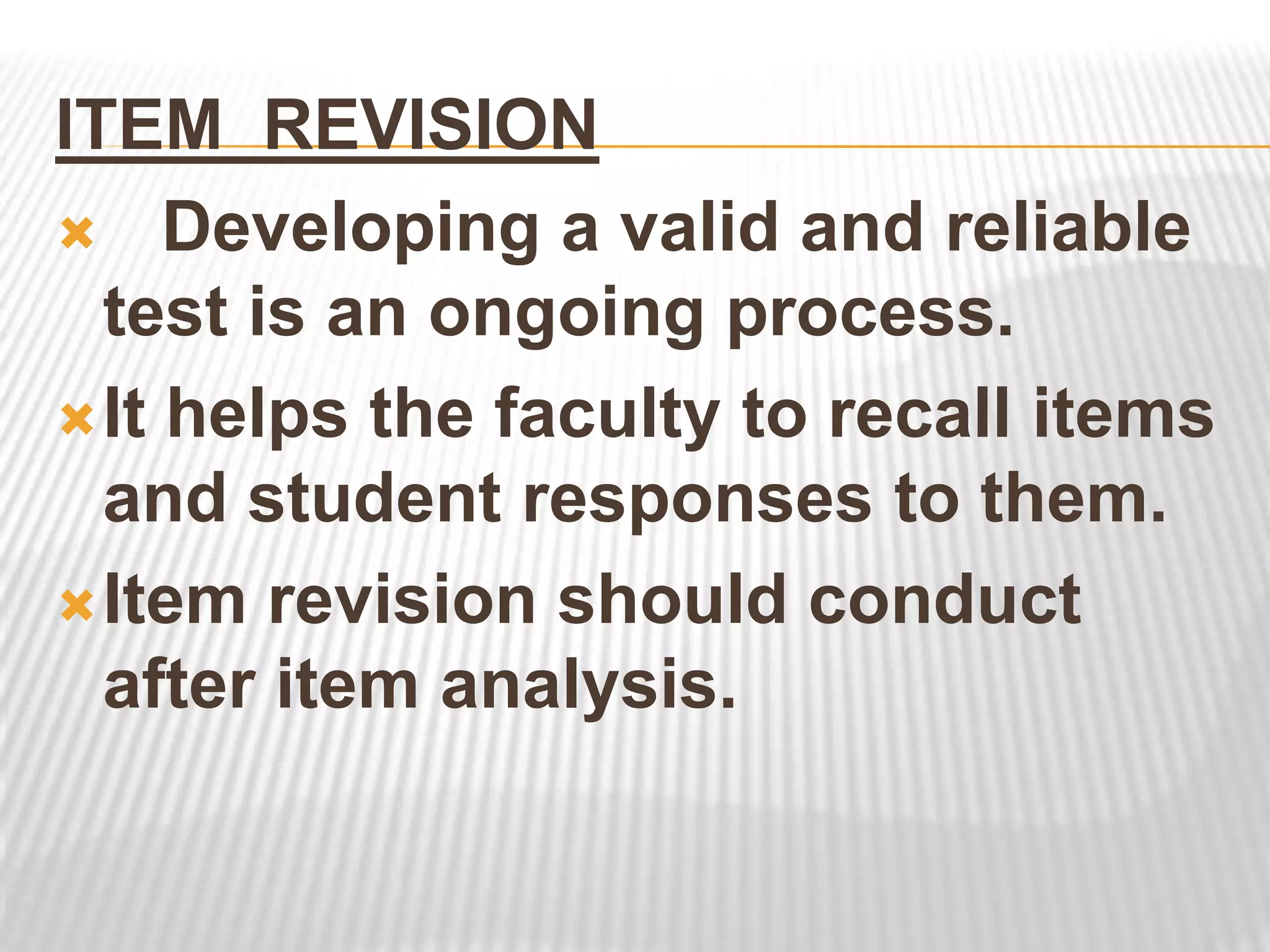 Item analysis ppt | PPTX