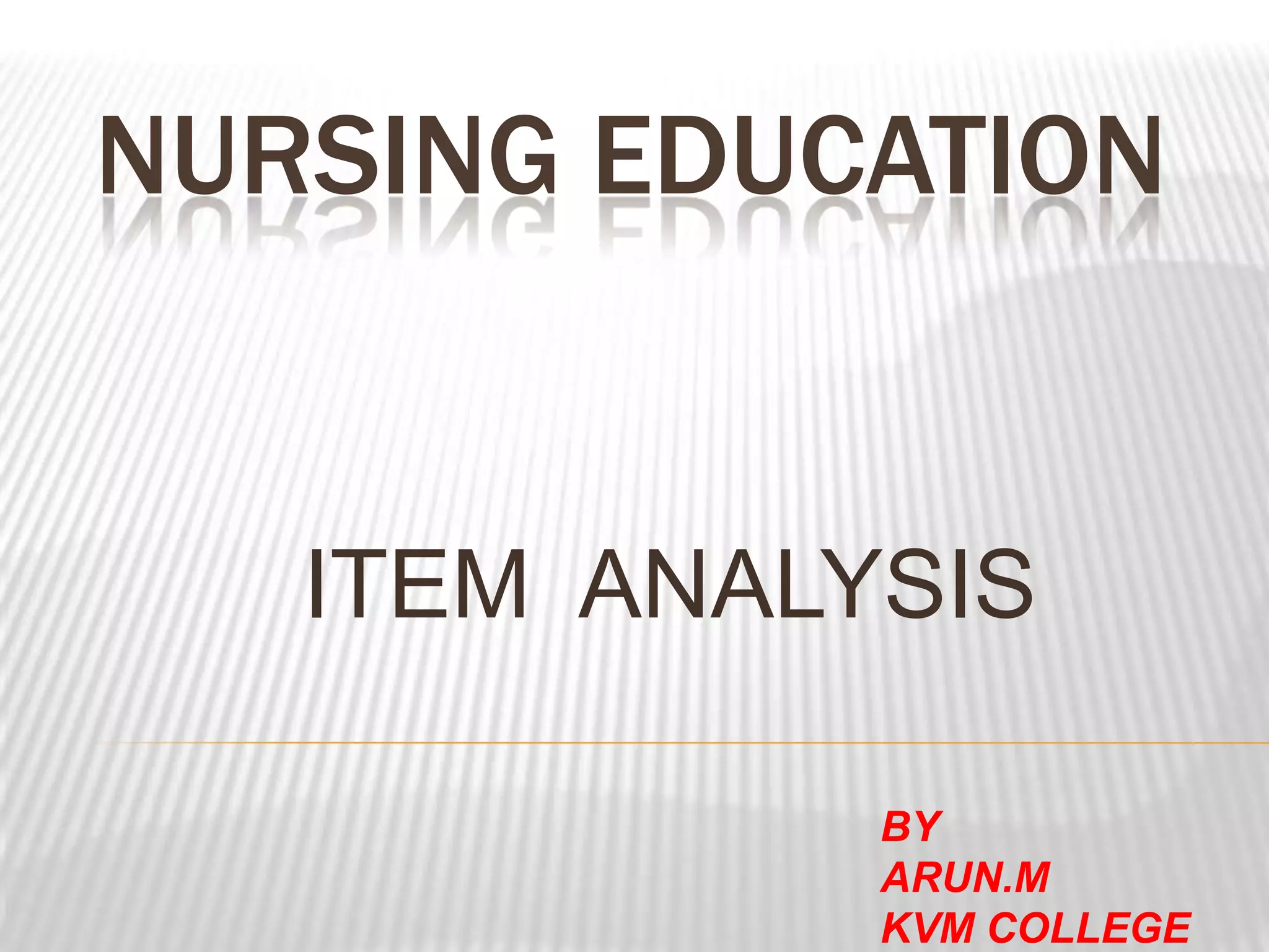 Item analysis ppt | PPTX