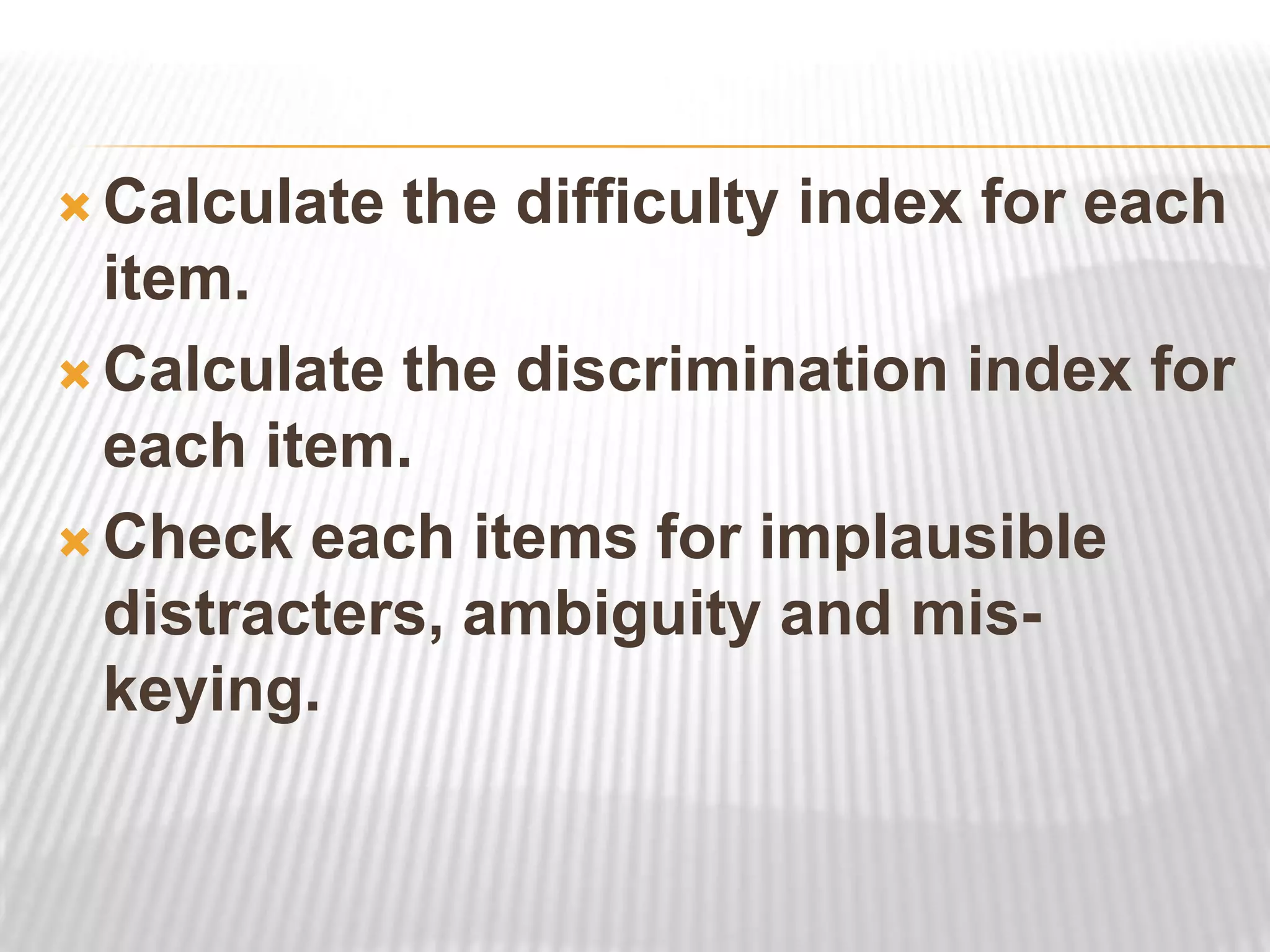 Item analysis ppt | PPTX