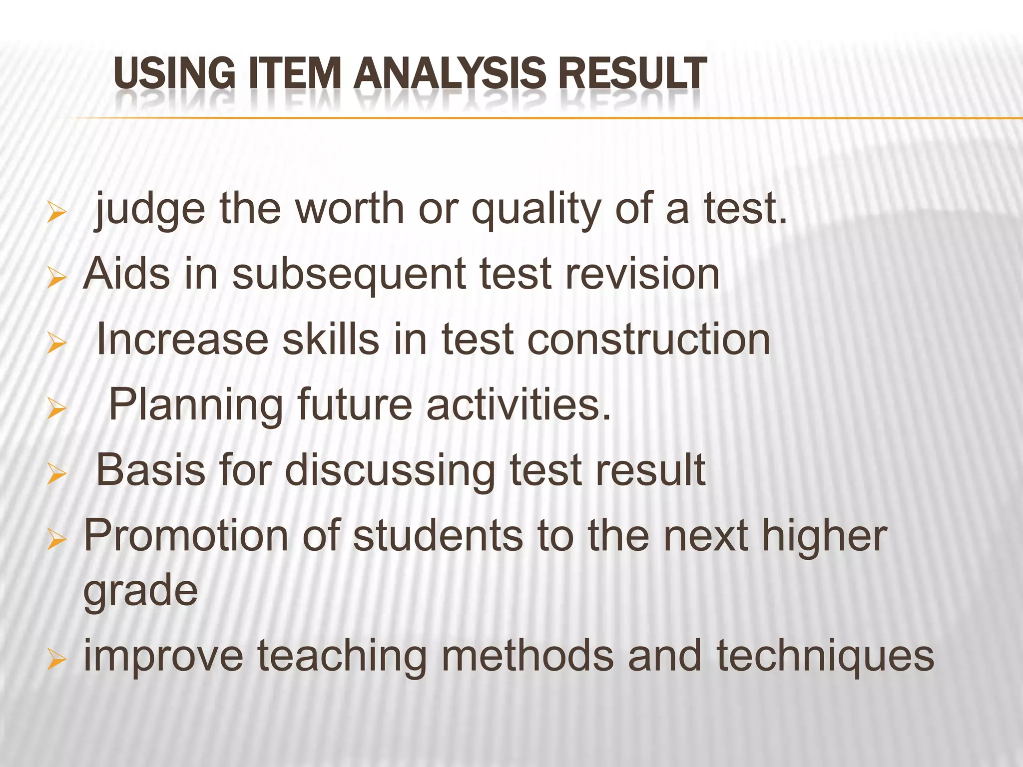 Item analysis ppt | PPTX
