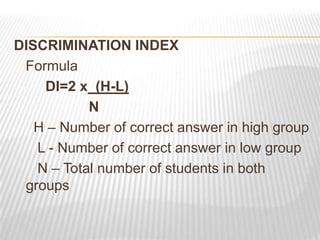 Item analysis ppt | PPTX
