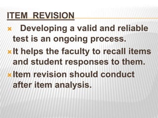 Item analysis ppt | PPTX