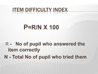 Item analysis ppt | PPTX