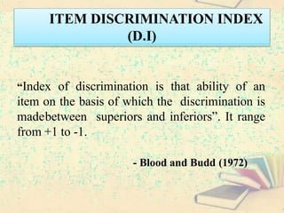 Item analysis ppt | PPTX