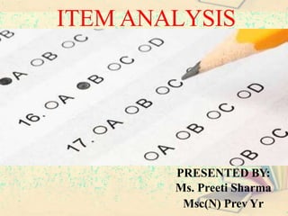 Item analysis ppt | PPTX