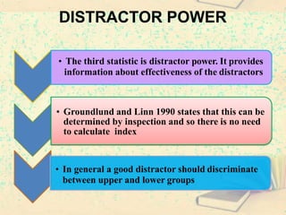 Item analysis ppt | PPTX