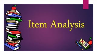 Item analysis presentation | PPTX