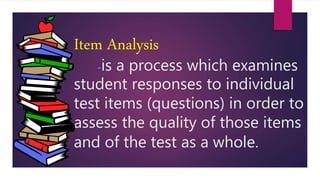 Item analysis presentation | PPTX