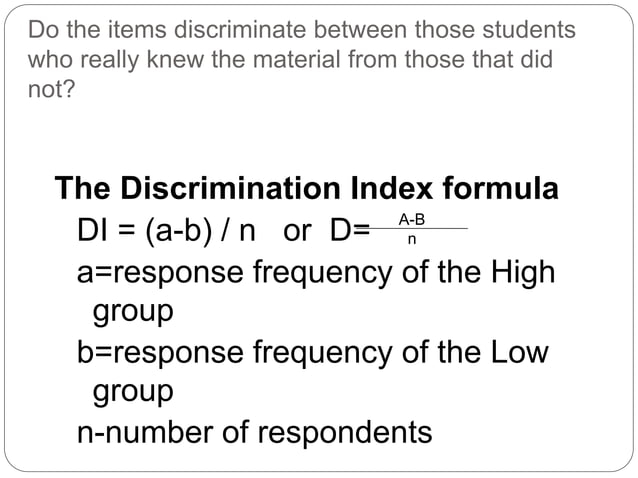 Item Analysis Report item-analysis-report