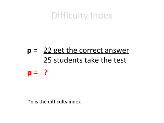 Item and Distracter Analysis | PPT