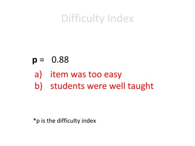 Item and Distracter Analysis | PPT