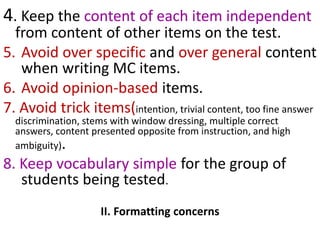 Item development.pdf for national examination development | PDF