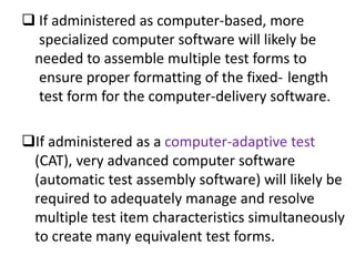 Item development.pdf for national examination development | PDF