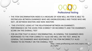 Item discrimination | PPT