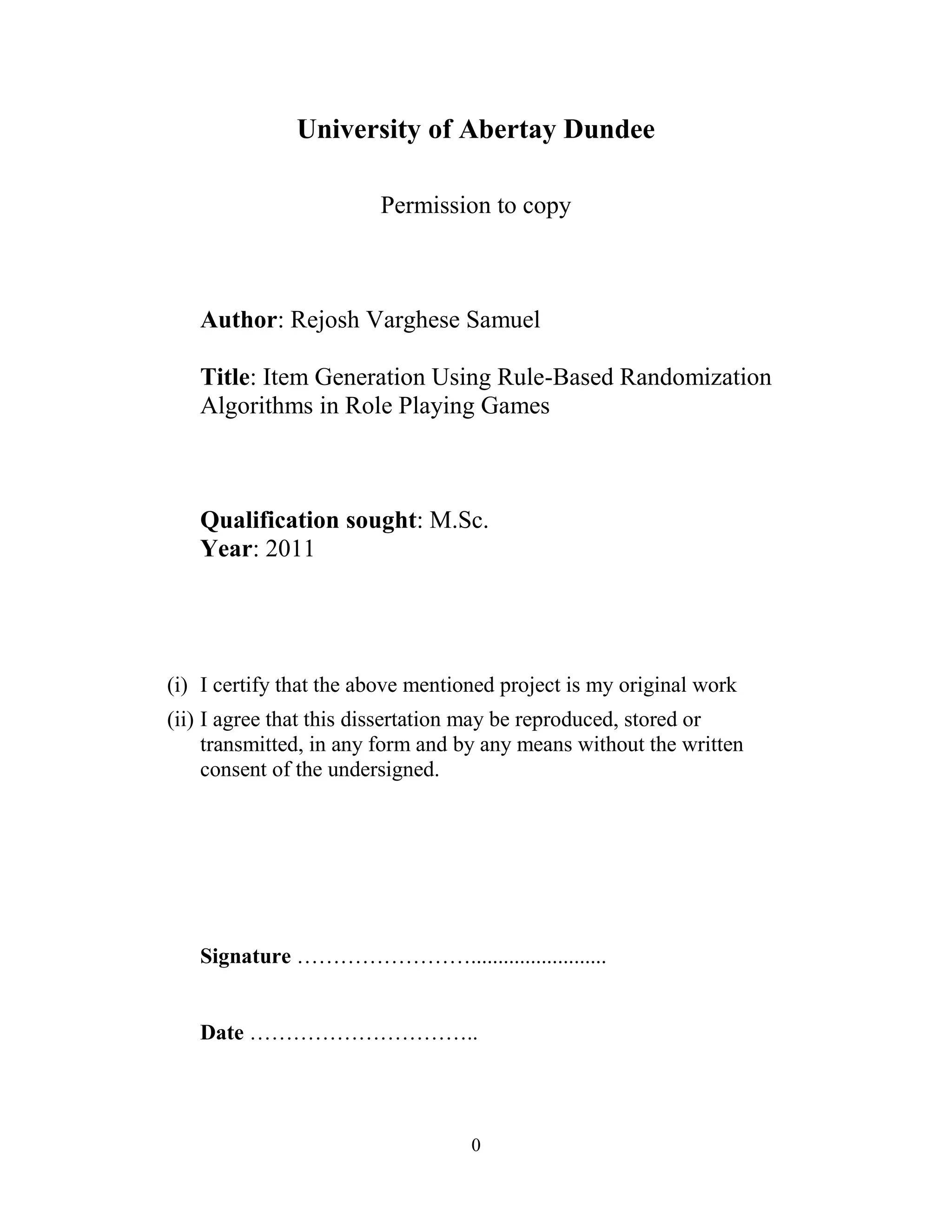 Item Generation Using Rule Based Randomization Algorithms In Rpg Games Pdf