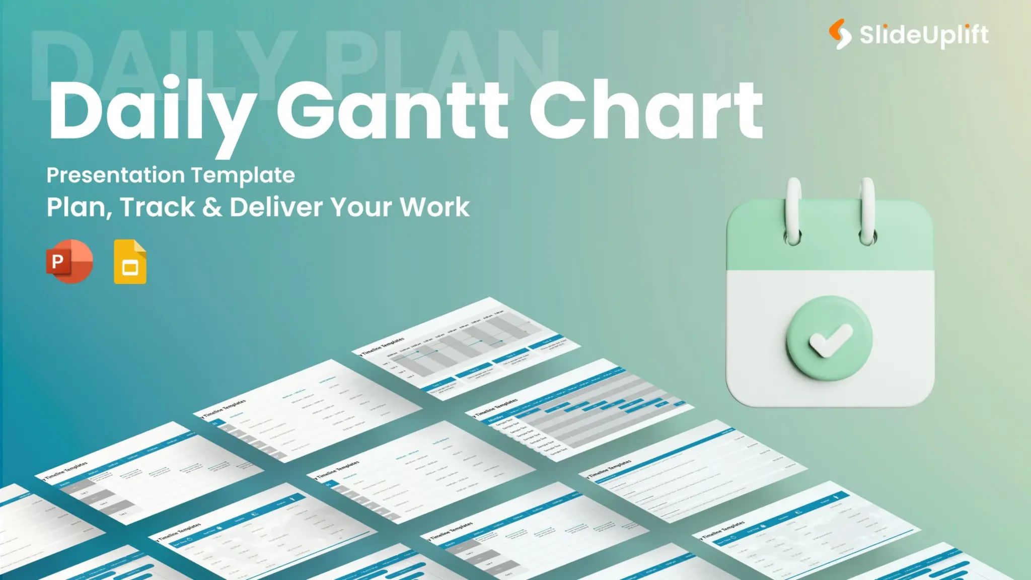Daily Gantt Chart PowerPoint Templates | PPT