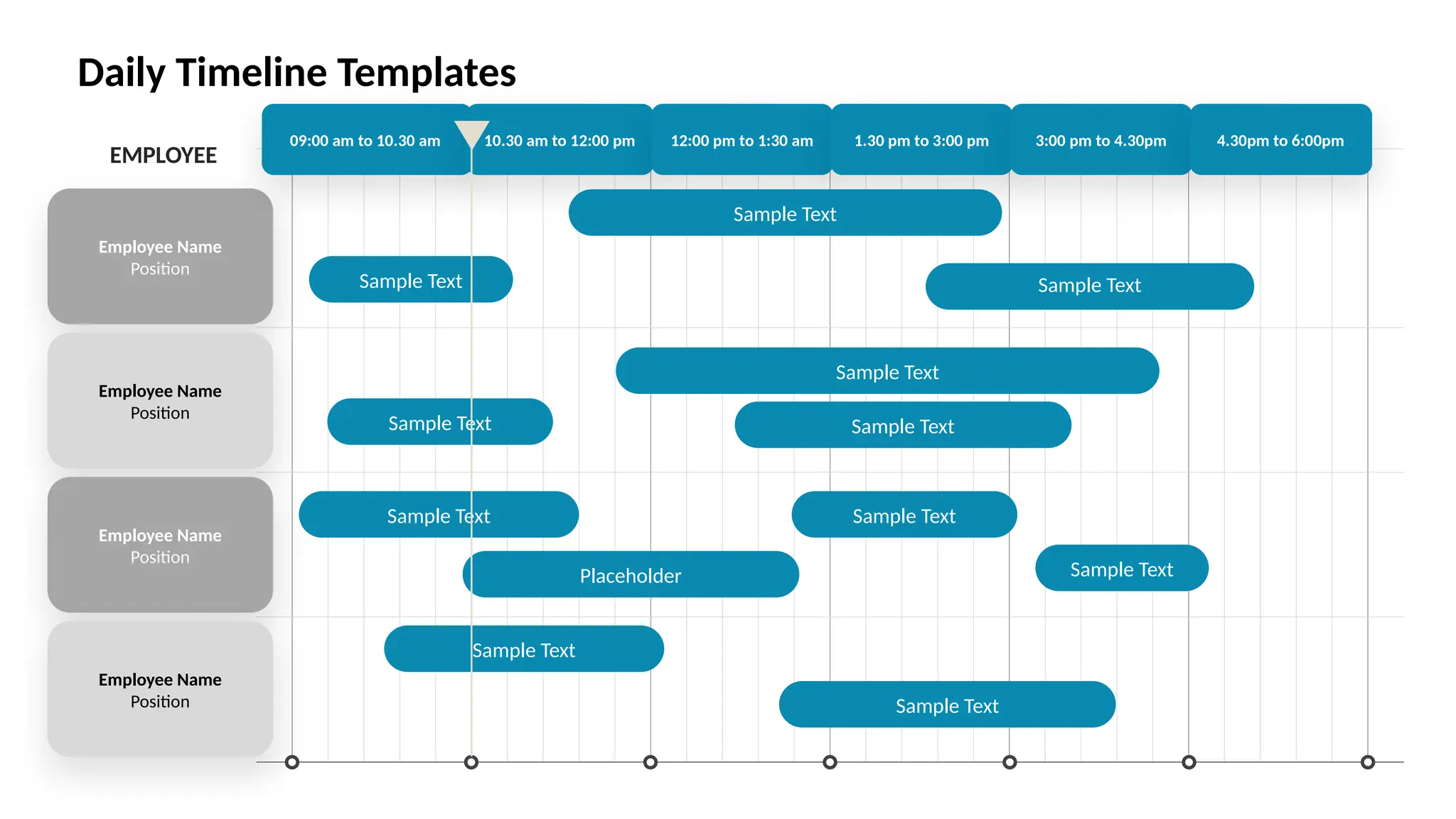 Daily Gantt Chart PowerPoint Templates | PPT
