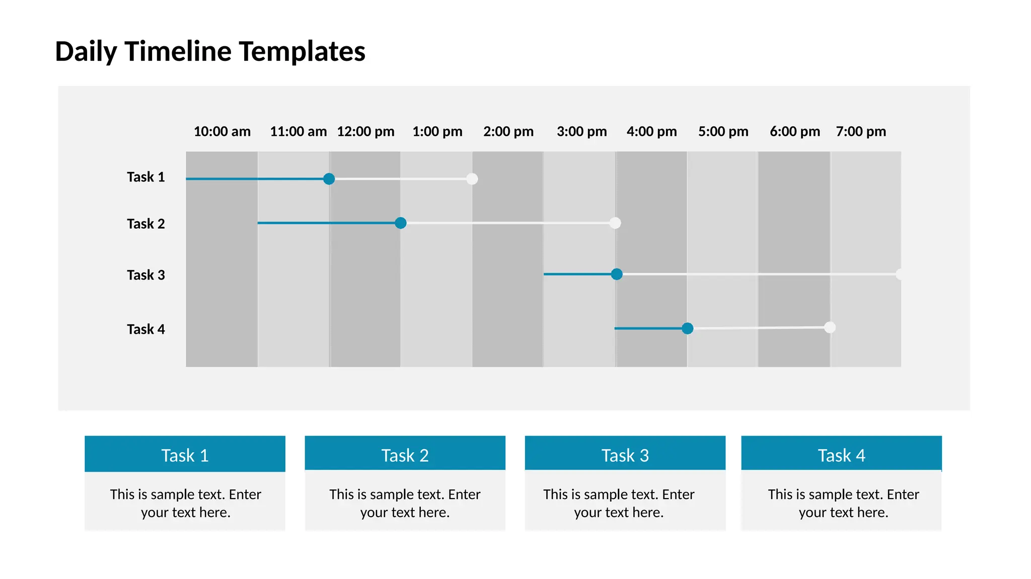 Daily Gantt Chart PowerPoint Templates | PPT
