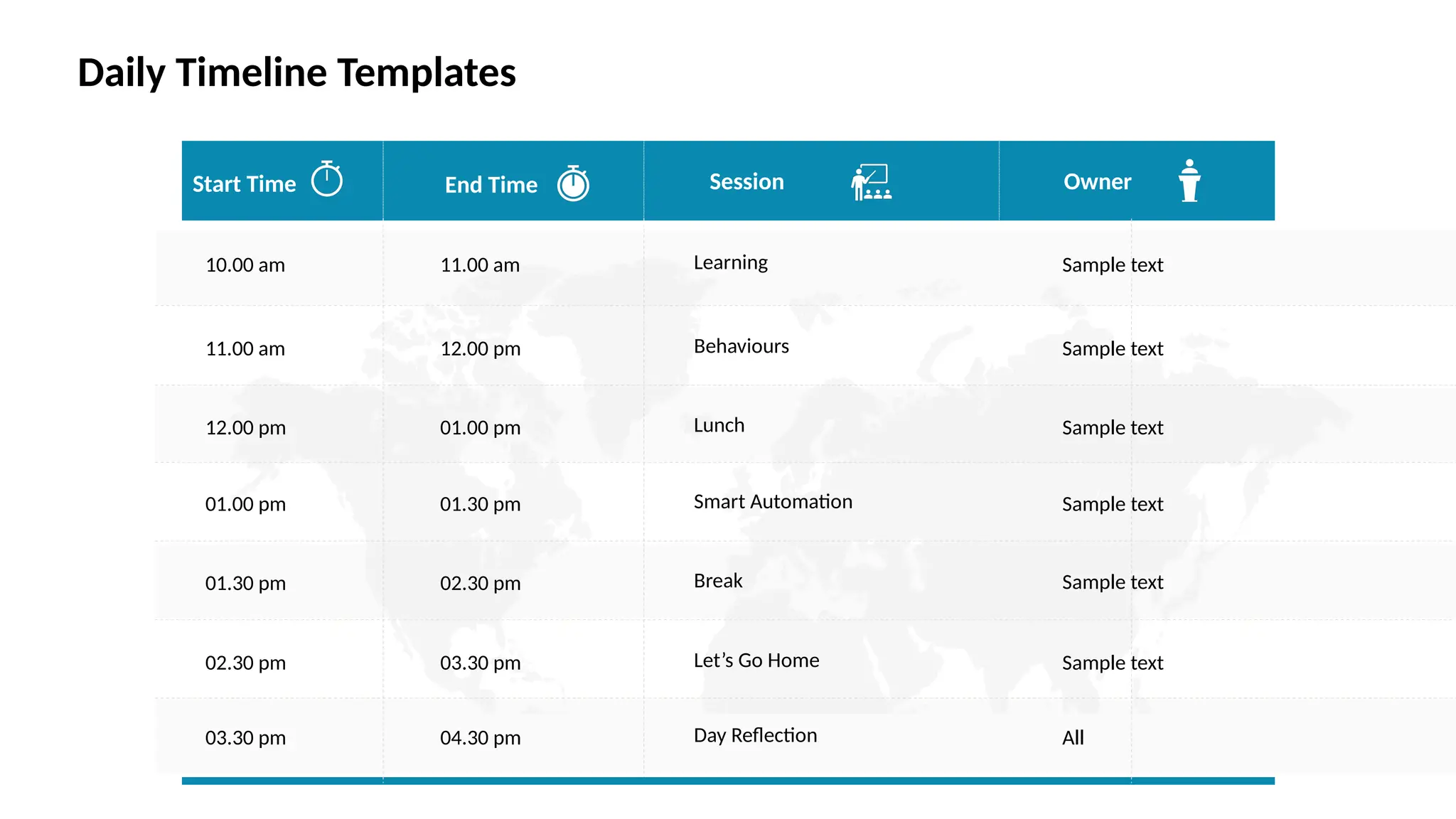 Daily Gantt Chart PowerPoint Templates | PPT