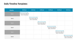 Daily Gantt Chart PowerPoint Templates | PPTX