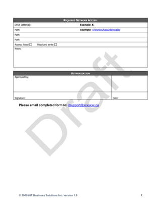 It Employee Change Request Form | PDF