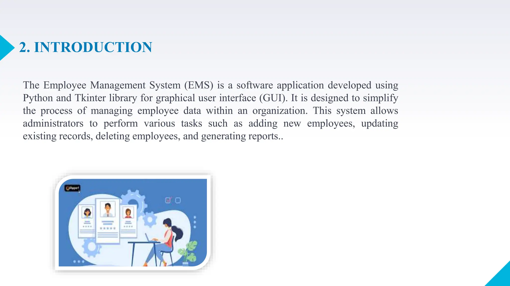 IT EMPLOYEE MANAGEMENT SYSTEM Documentation | PPTX