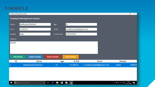 IT EMPLOYEE MANAGEMENT SYSTEM Documentation | PPT