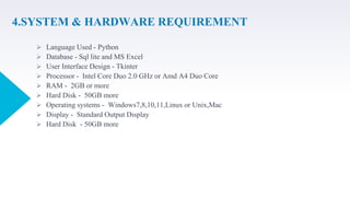 IT EMPLOYEE MANAGEMENT SYSTEM Documentation | PPTX