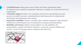 IT EMPLOYEE MANAGEMENT SYSTEM Documentation | PPTX