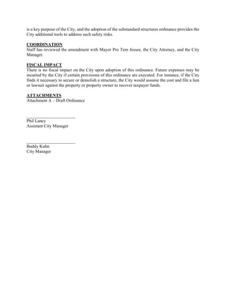 Item #s 5.6 - Dangerous Structures | PDF