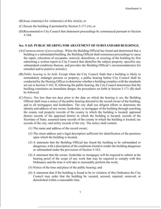 Item #s 5.6 - Dangerous Structures | PDF