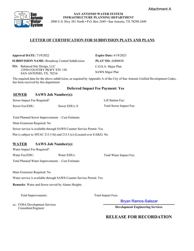 Items # 7&8 - 6401 & 6403 and 6421 Broadway (Replat) | PDF