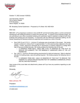 Items # 7&8 - 6401 & 6403 and 6421 Broadway (Replat) | PDF