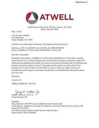 Items # 9&10 - 317 & 321 Normandy Replat | PDF