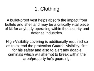 Items of security guard equipment | PDF